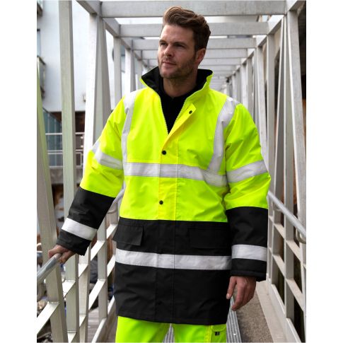 Motorway 2-Tone Safety Coat by Result Safe-Guard at XAMAX®